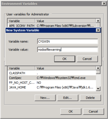 Cygwin – MS-DOS Style Path Warning Off | The Dream of Super Surplus Power
